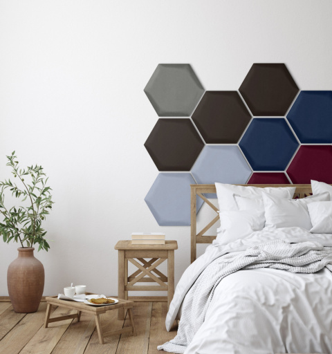 Panel Tapicerowany HEKSAGON 30X26 CM JASMINE > Stelle Panel Tapicerowany HEKSAGON 30X26 CM JASMINE > Stelle